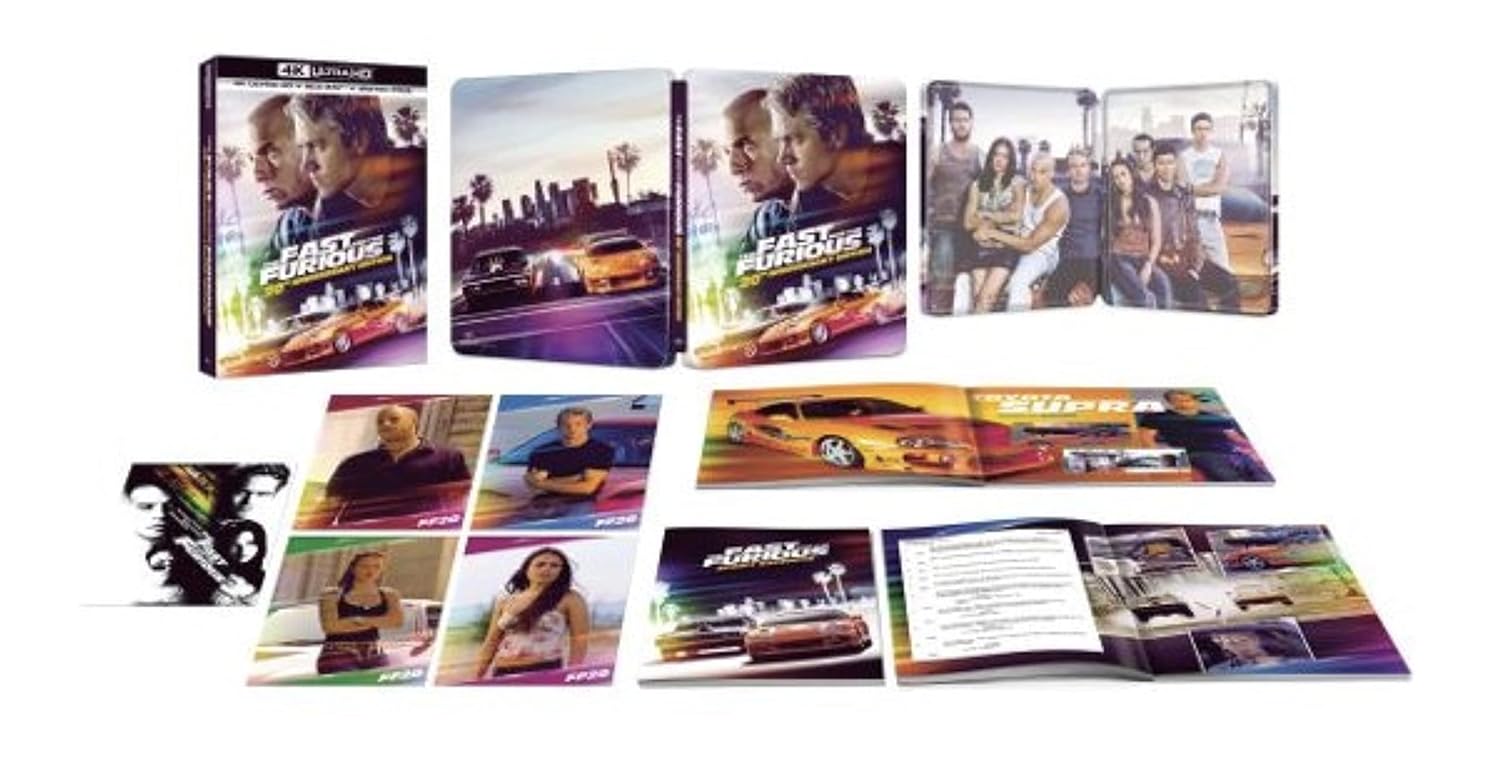 The Fast and the Furious - 20th Anniversary Limited Edition Steelbook ...
